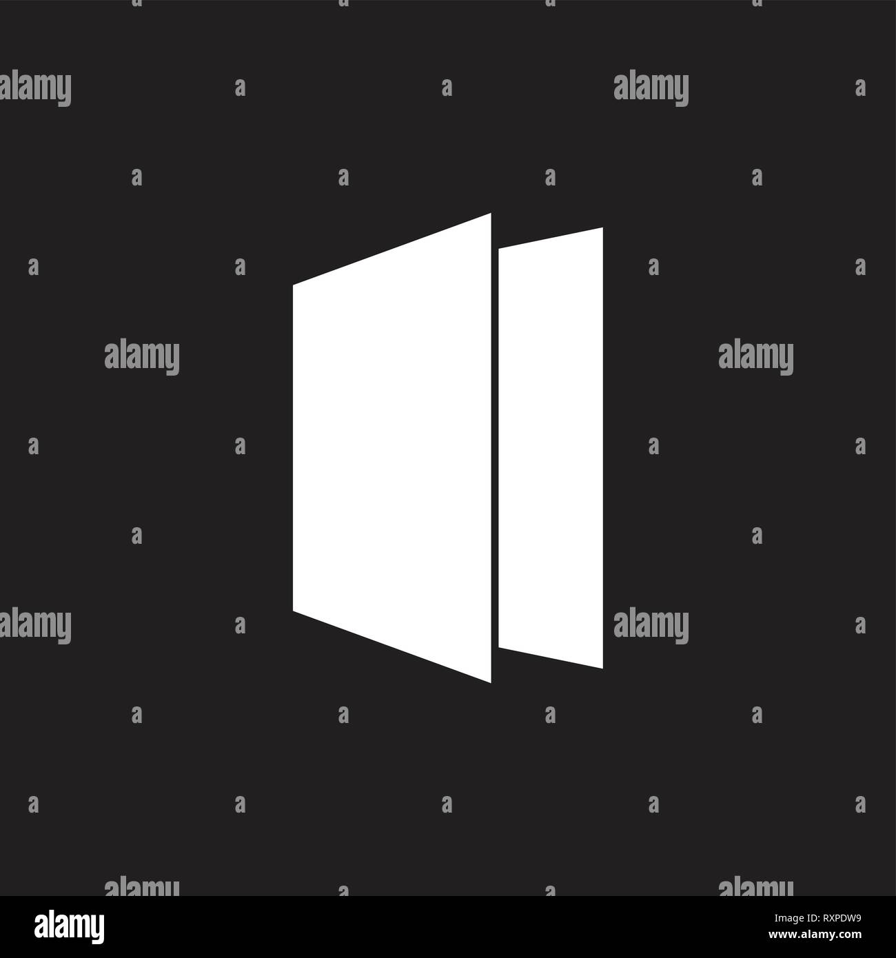 simple paper symbol logo vector Stock Vector Image & Art - Alamy