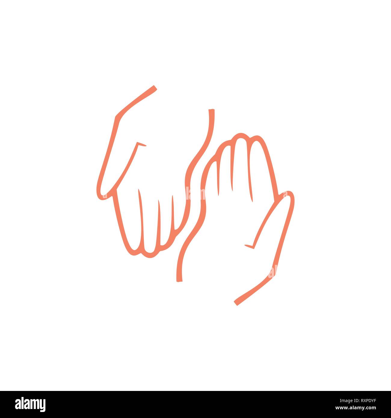 Hand simple Stock Vector Images - Alamy