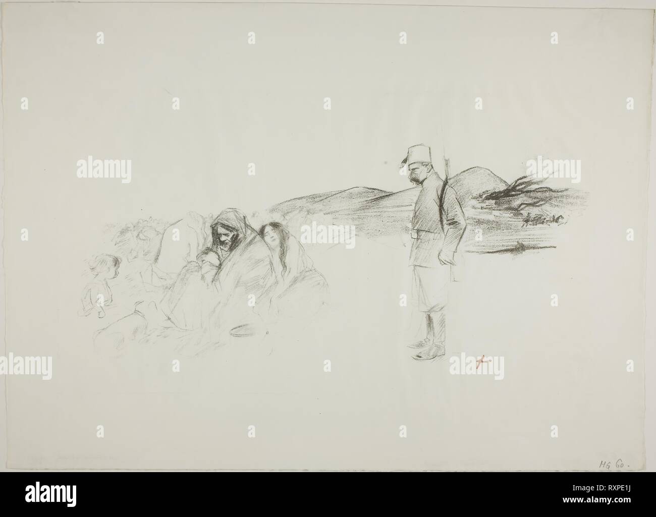 Lithograph on white vellum paper hi-res stock photography and images ...