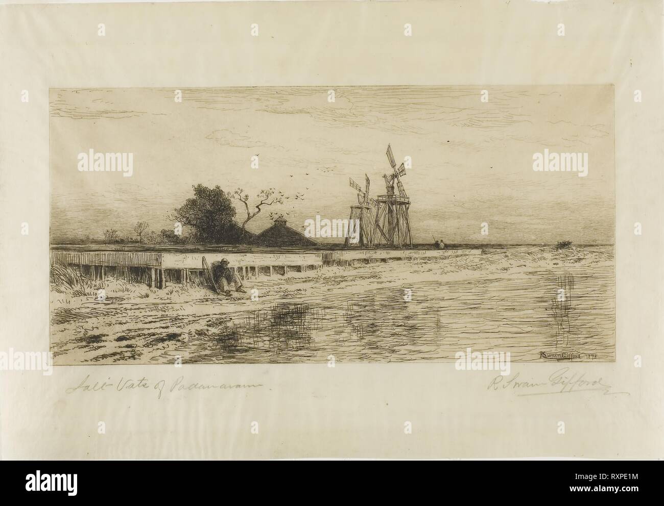 Salt Vats of Padanaram. Robert Swain Gifford; American, 1840-1905. Date ...