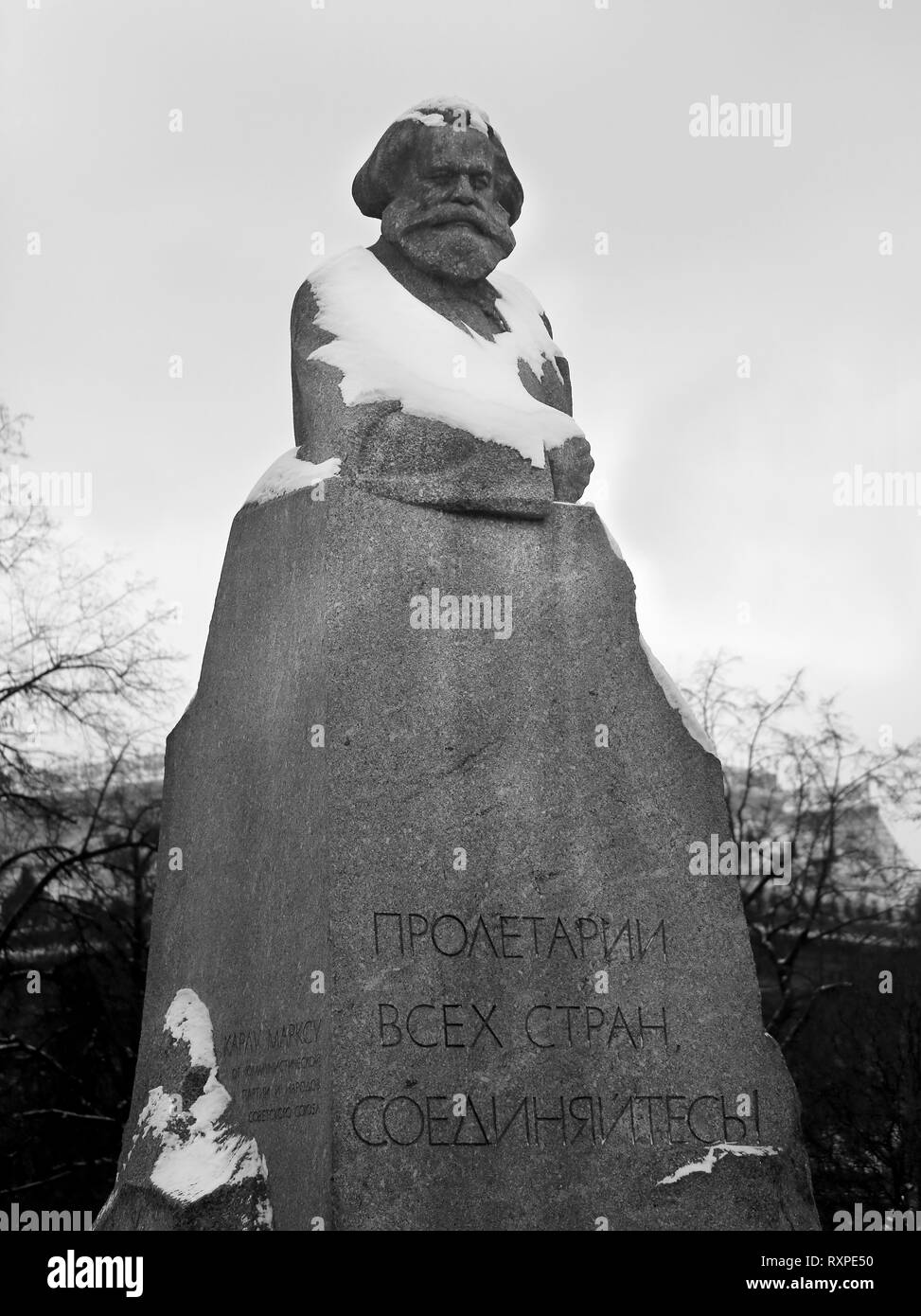 Proletarians of all countries unite Black and White Stock Photos ...