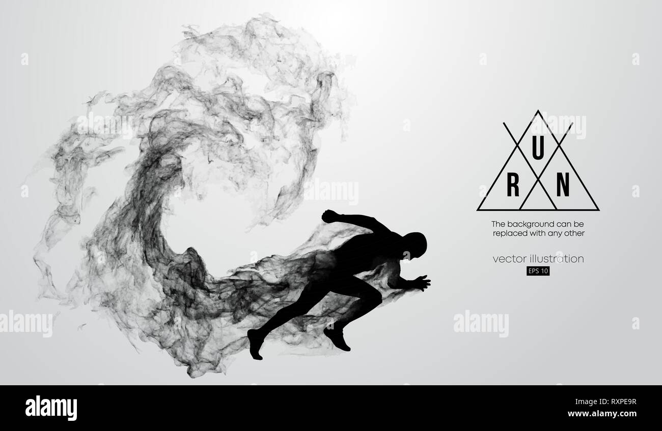 Marathon run illustration concept background hi-res stock photography ...