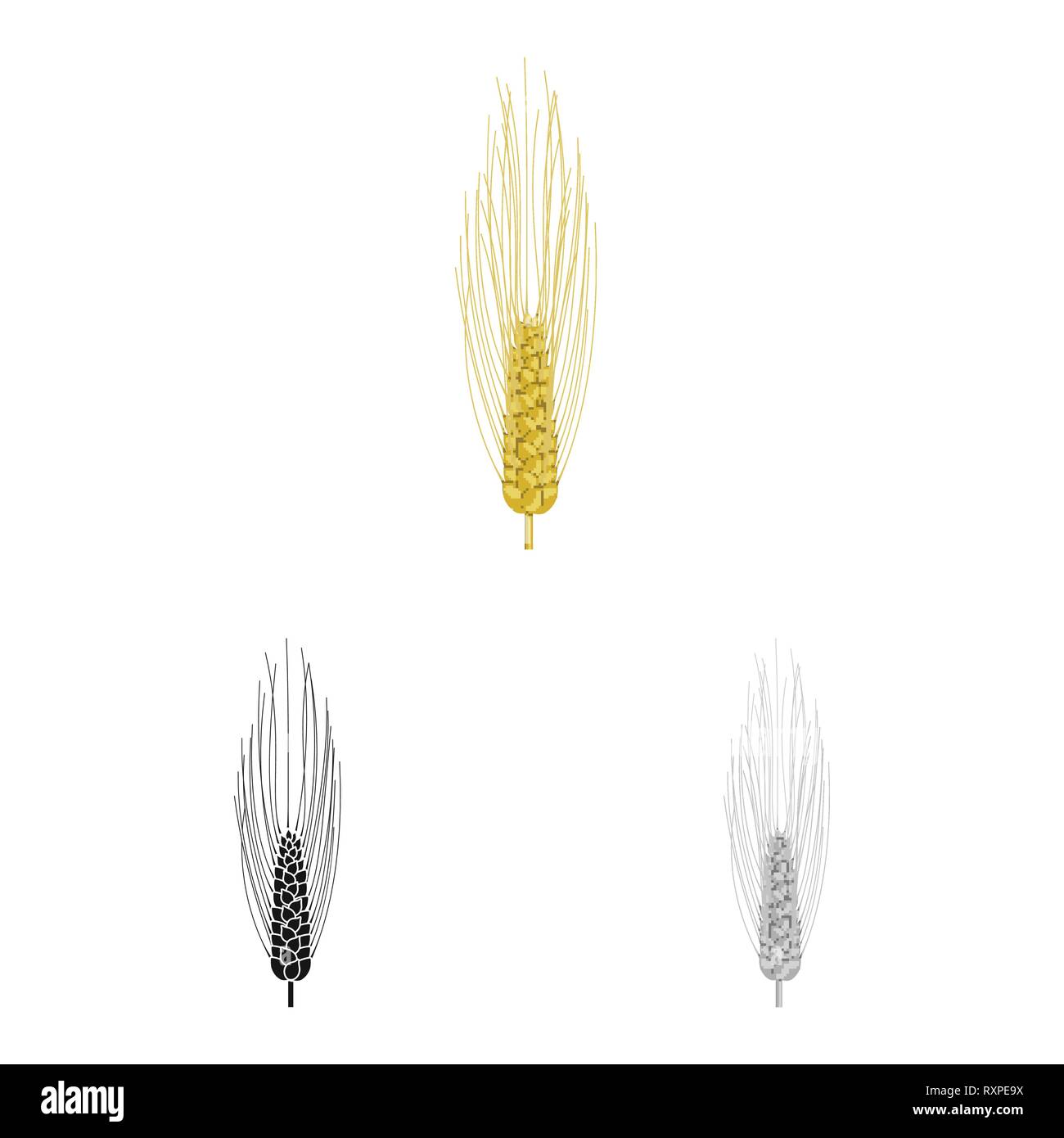 Spring barley harvest Stock Vector Images - Alamy