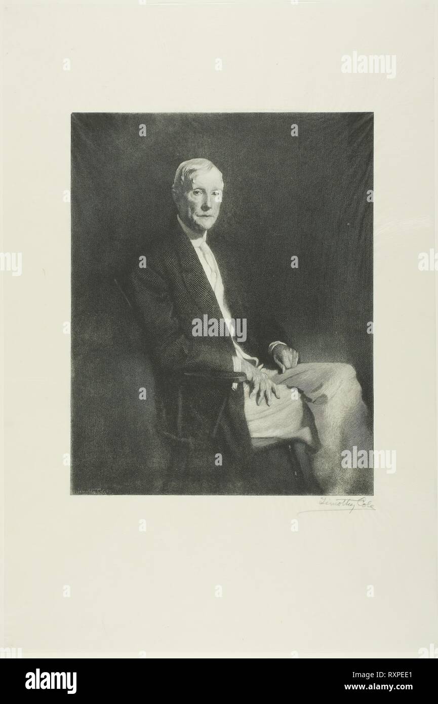 Portrait of John D. Rockefeller. Timothy Cole (American, born England ...