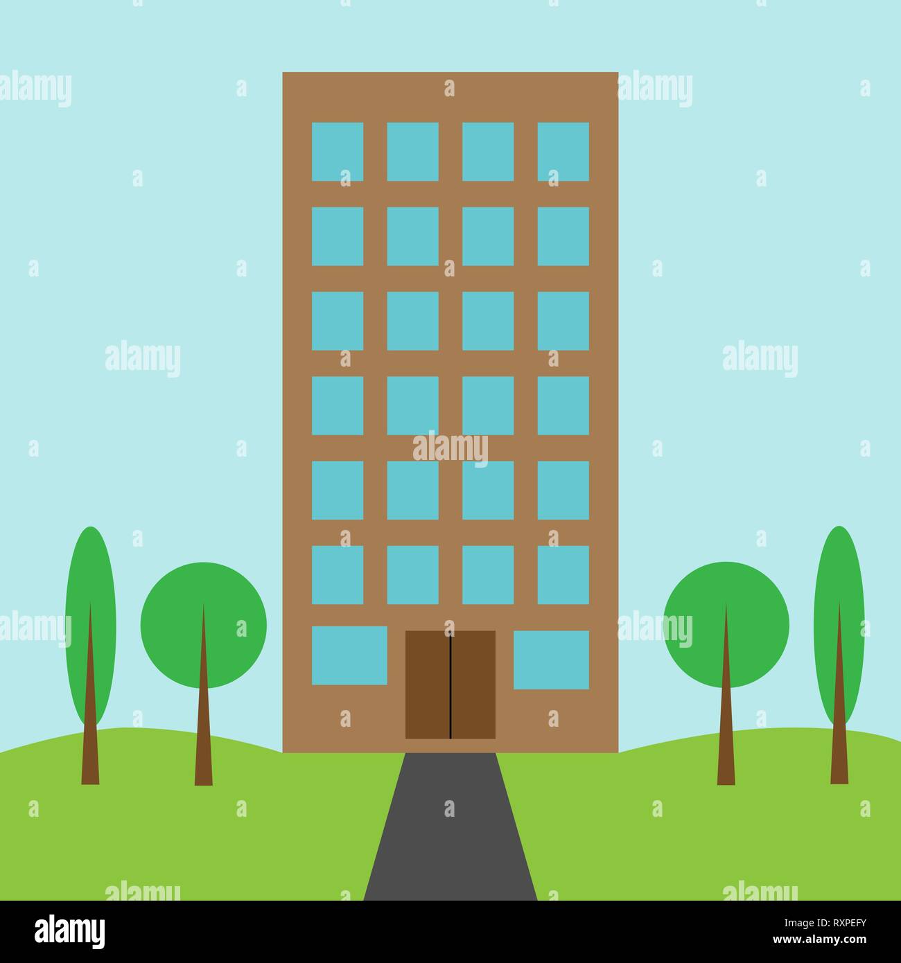 High rise building Stock Vector Images - Alamy