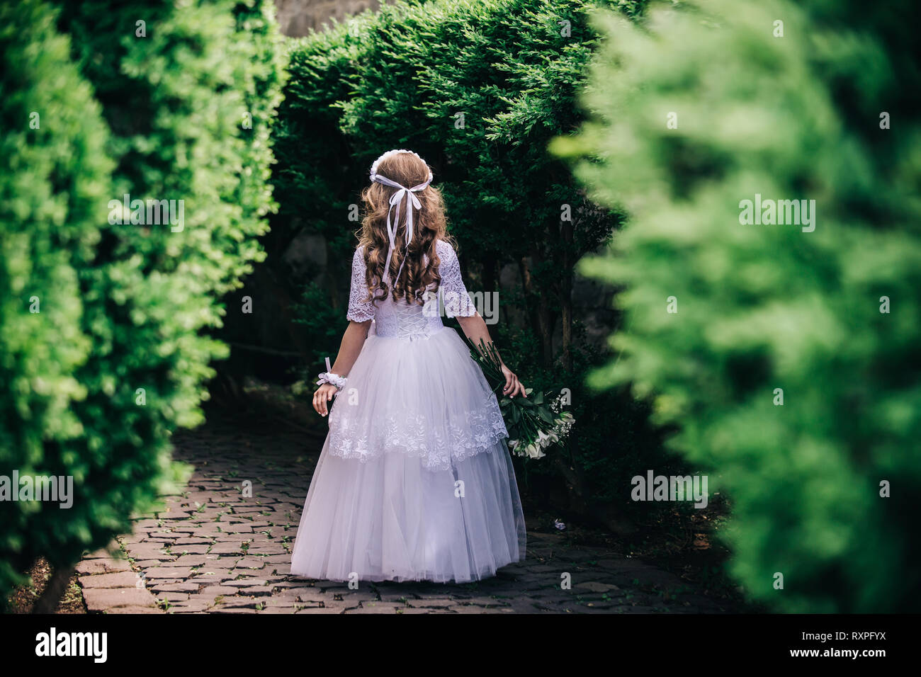 Portrait of a little princess girl Stock Photo - Alamy
