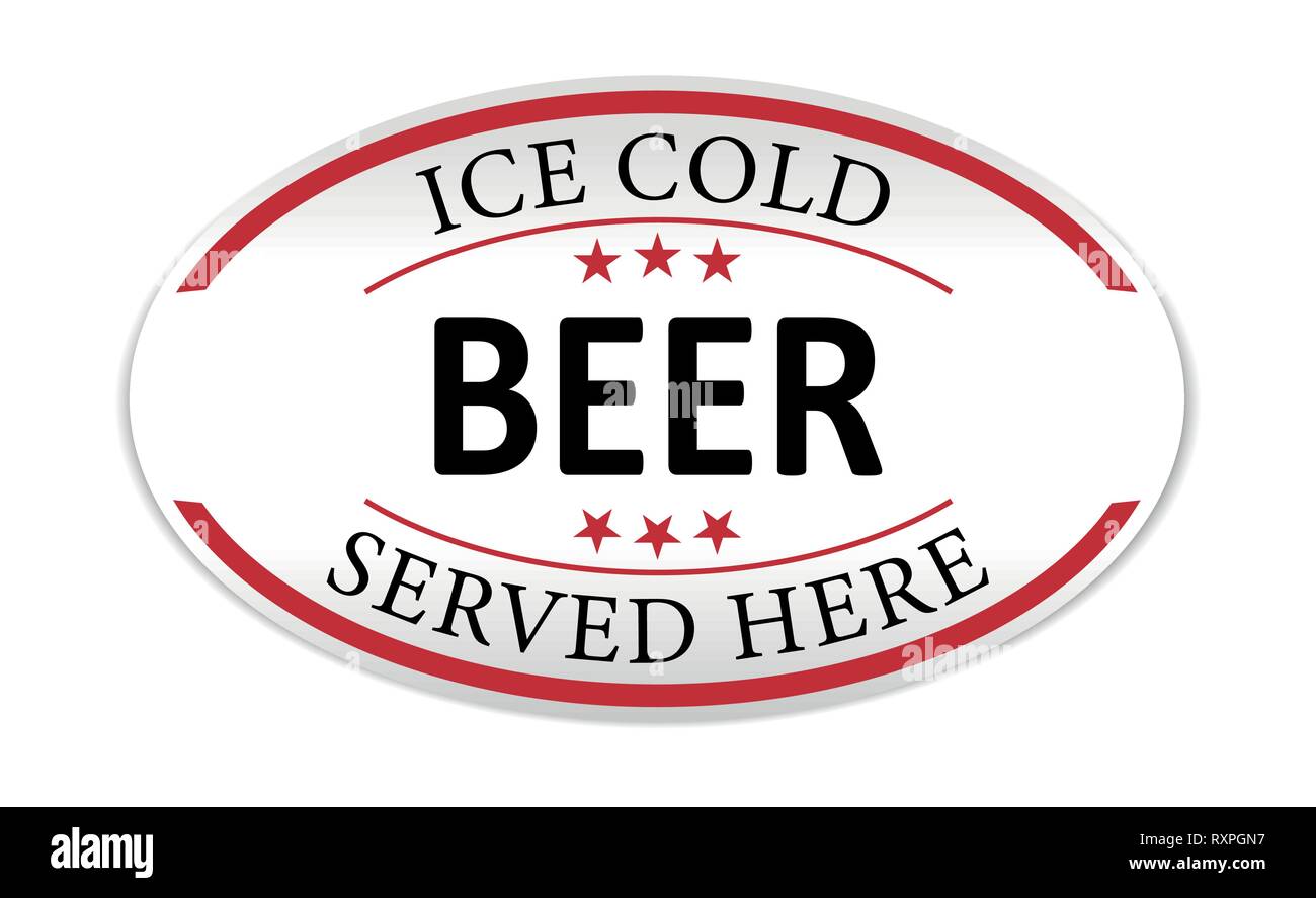 Ice cold beer sign hi-res stock photography and images - Alamy