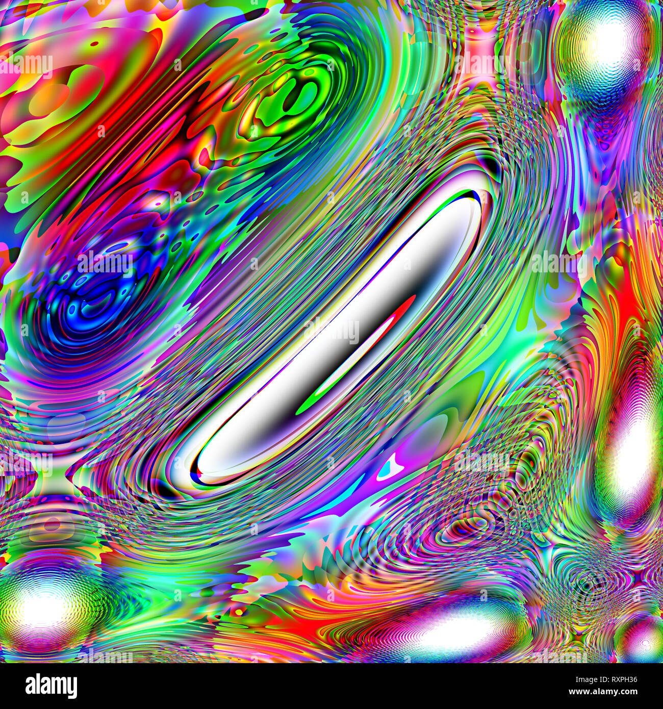 abstract illustration with circles and lines with multiple colors Stock ...