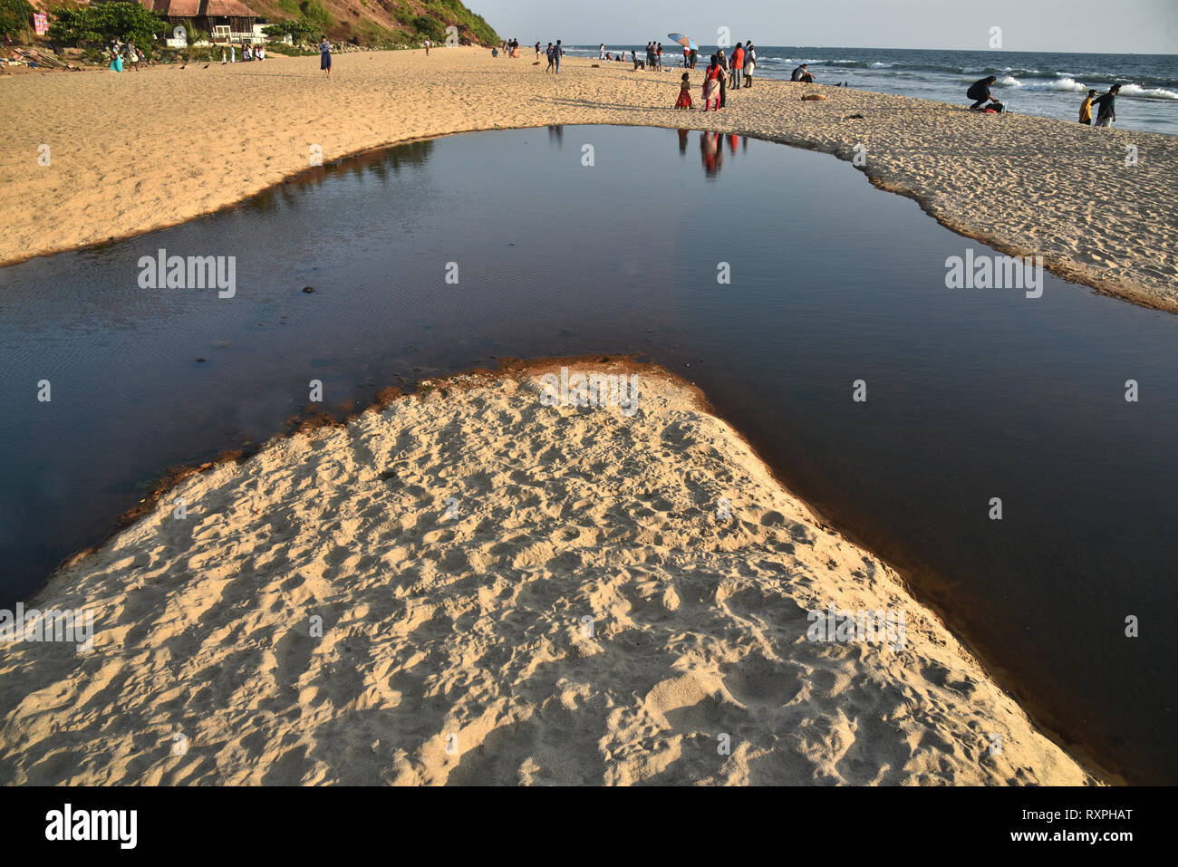 Trivandrum varkala beach hi-res stock photography and images - Alamy