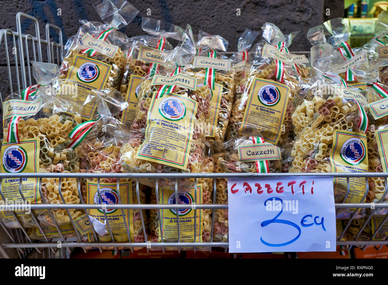 Naples Campania Italy. Traditional Pasta Stock Photo - Alamy