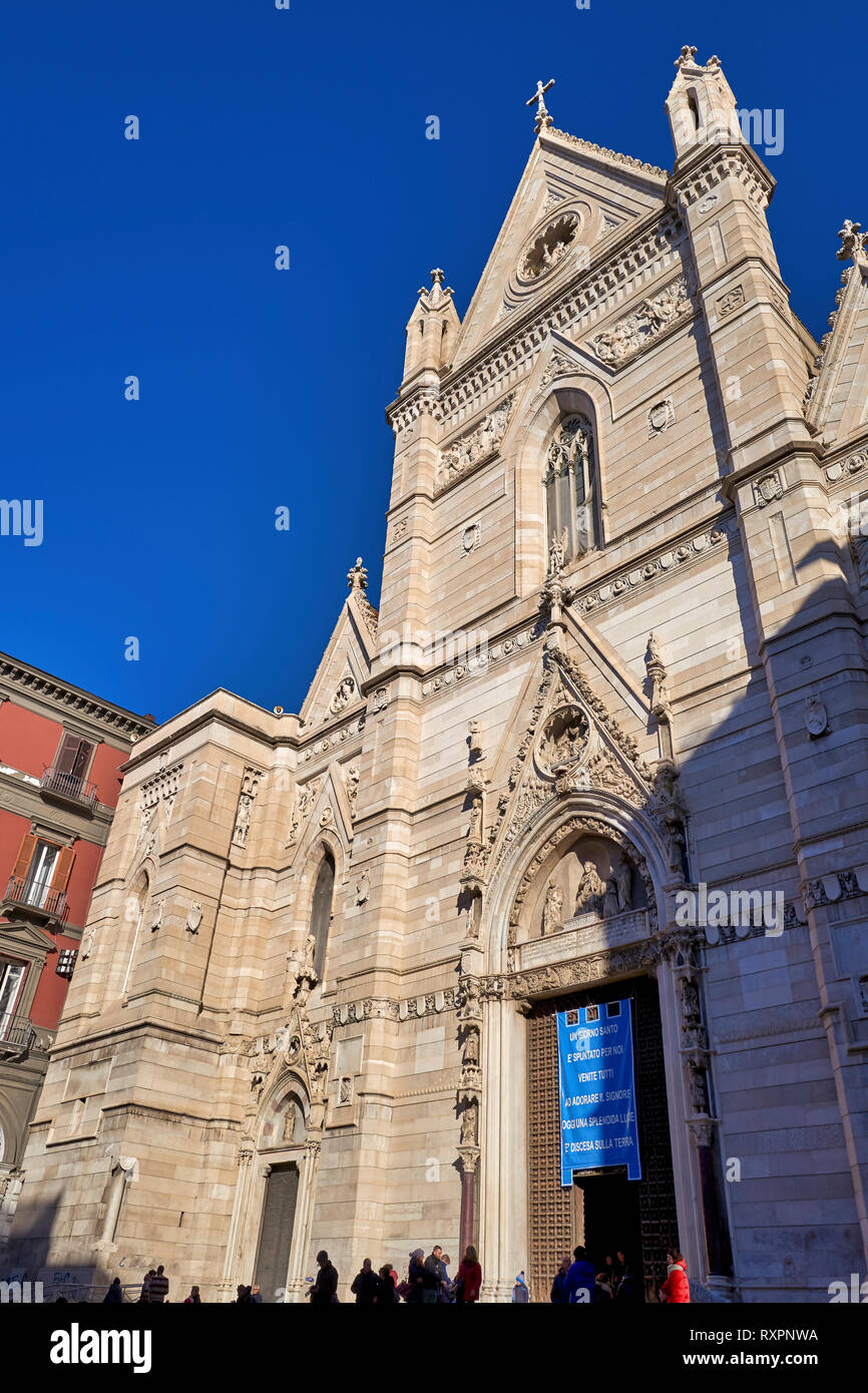 Naples Campania Italy. Naples Cathedral (Duomo di Napoli, Cattedrale di ...