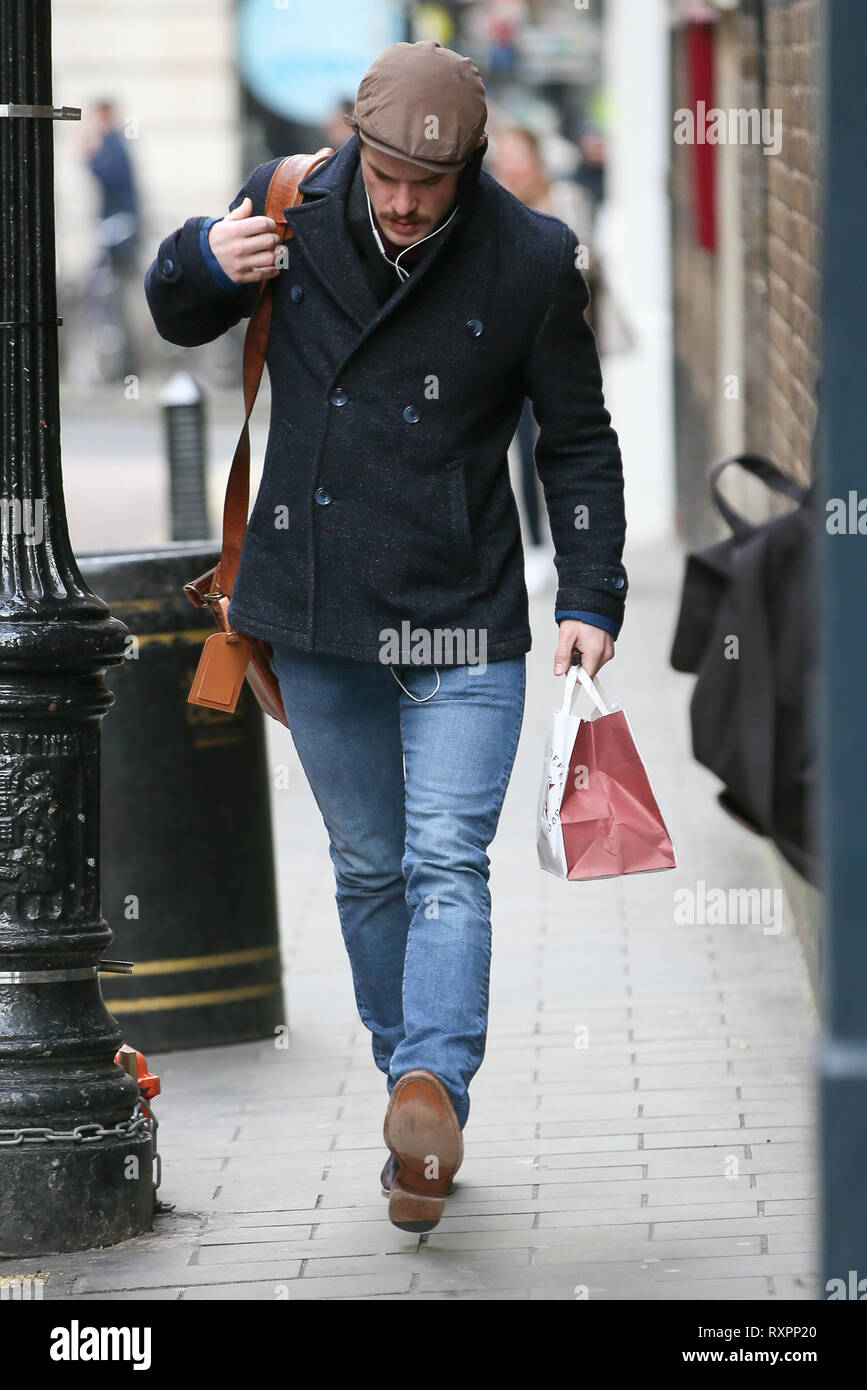 Kit Harington arriving at the Vaudeville Theatre for his theatre play ...