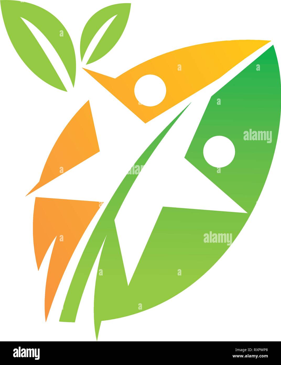 Leaf Logo Design Vector Template Set Stock Vector Image & Art - Alamy