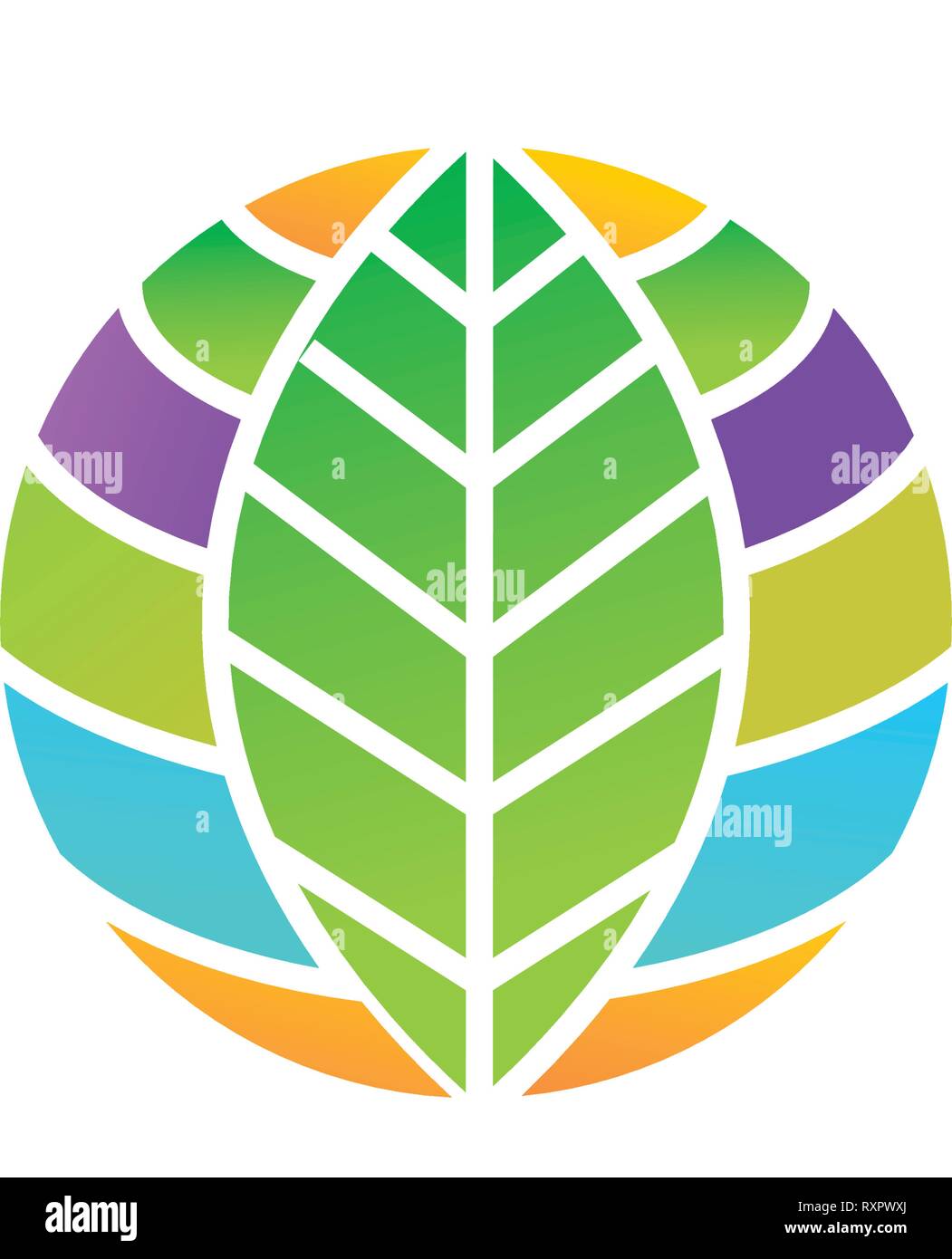 Leaf Logo Design Vector Template Set Stock Vector Image & Art - Alamy