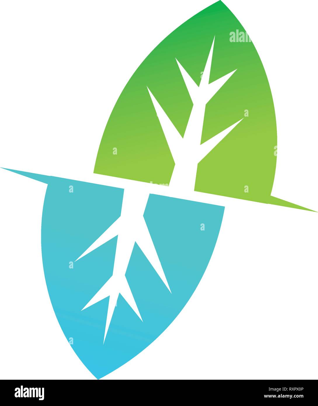 Leaf Logo Design Vector Template Set Stock Vector Image & Art - Alamy