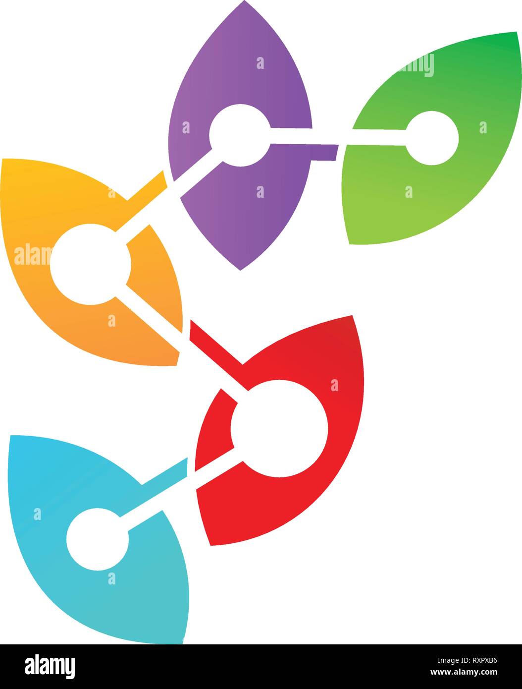 Leaf Logo Design Vector Template Set Stock Vector Image & Art - Alamy