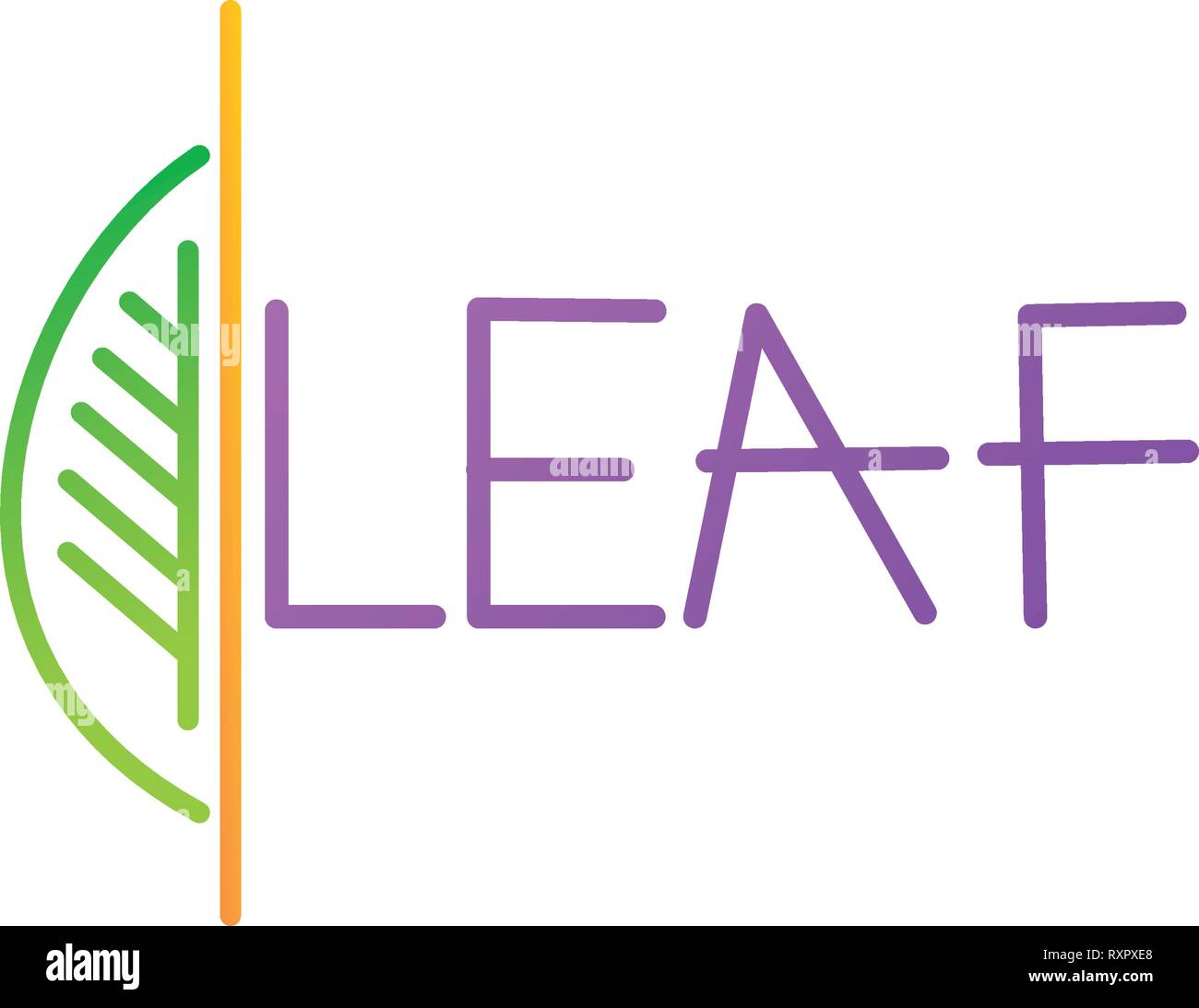 Leaf Logo Design Vector Template Set Stock Vector Image & Art - Alamy
