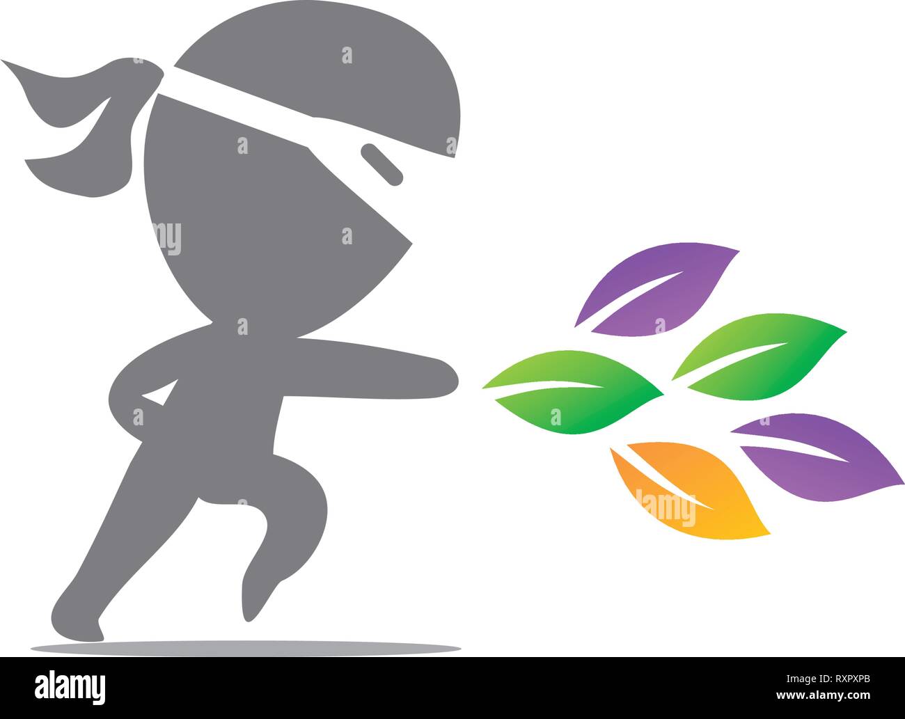 Leaf Logo Design Vector Template Set Stock Vector Image & Art - Alamy