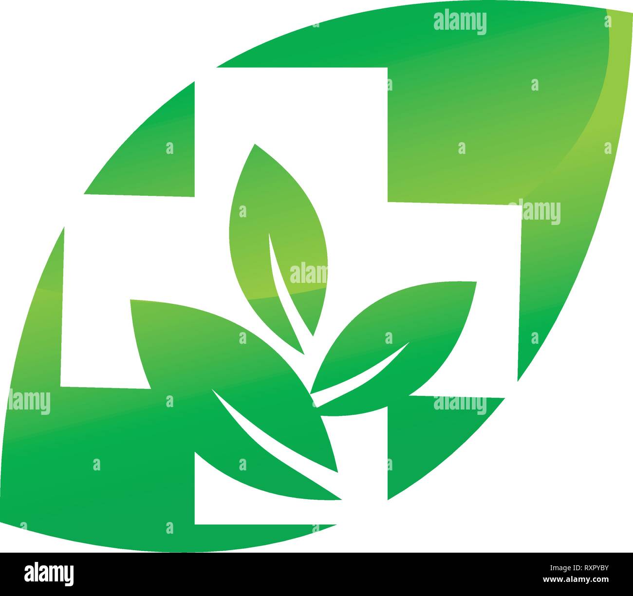 Leaf Logo Design Vector Template Set Stock Vector Image & Art - Alamy