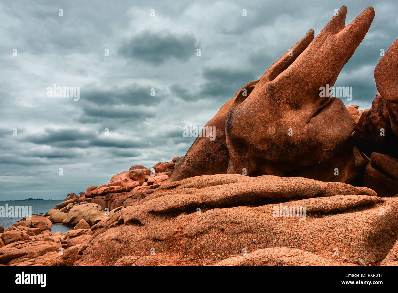 Amazing Rock Formations on the Cote Granit Rose in Brittany, France ...