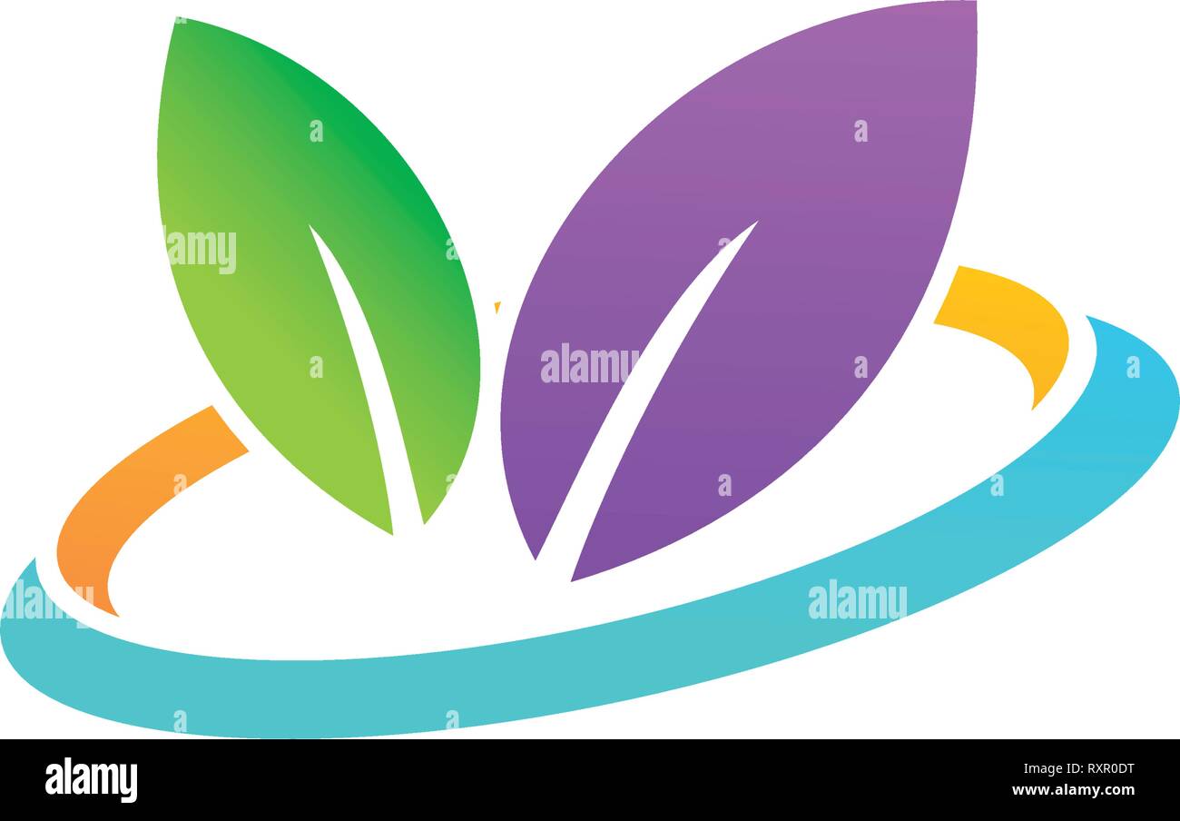 Leaf Logo Design Vector Template Set Stock Vector Image & Art - Alamy
