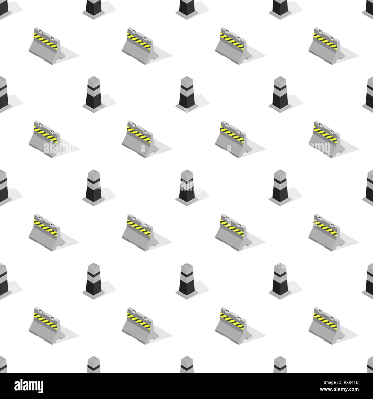 Seamless background from a set of under construction design elements ...