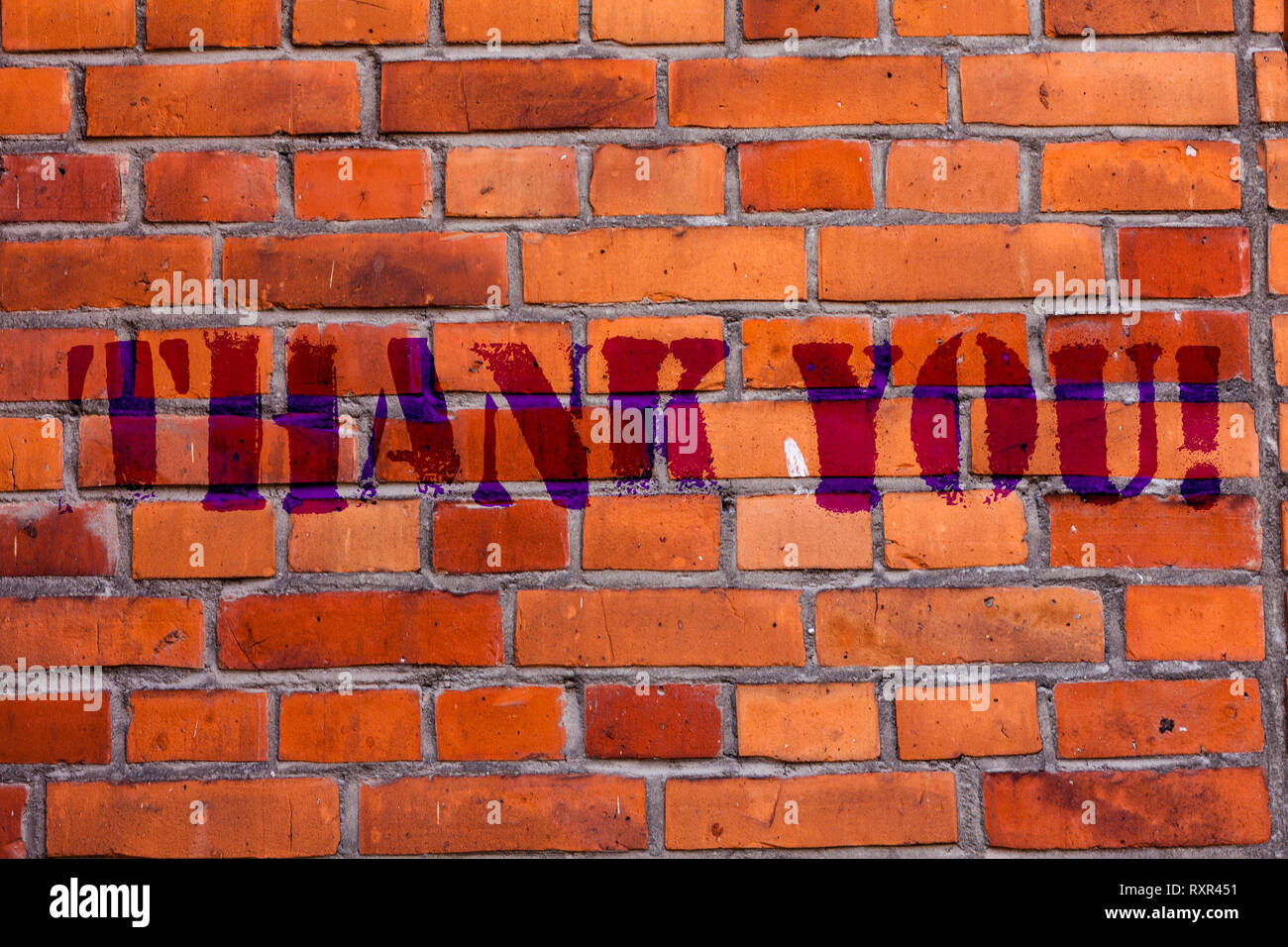 Text sign showing Thank You. Business photo text Appreciation greeting ...