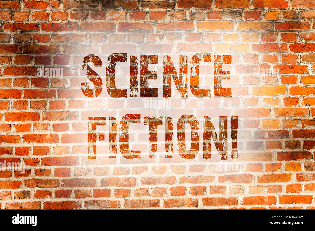 Conceptual hand writing showing Science Fiction. Concept meaning ...