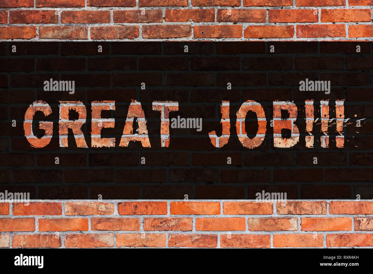 Text sign showing Great Job. Business photo showcasing Excellent work ...