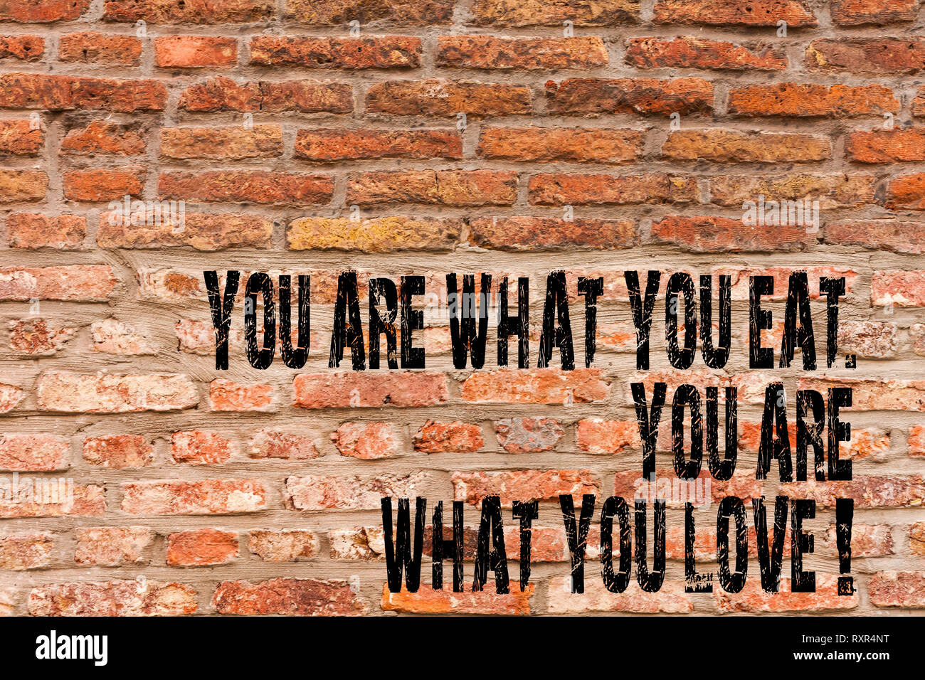 Handwriting text writing You Are What You Eat You Are What You Love ...