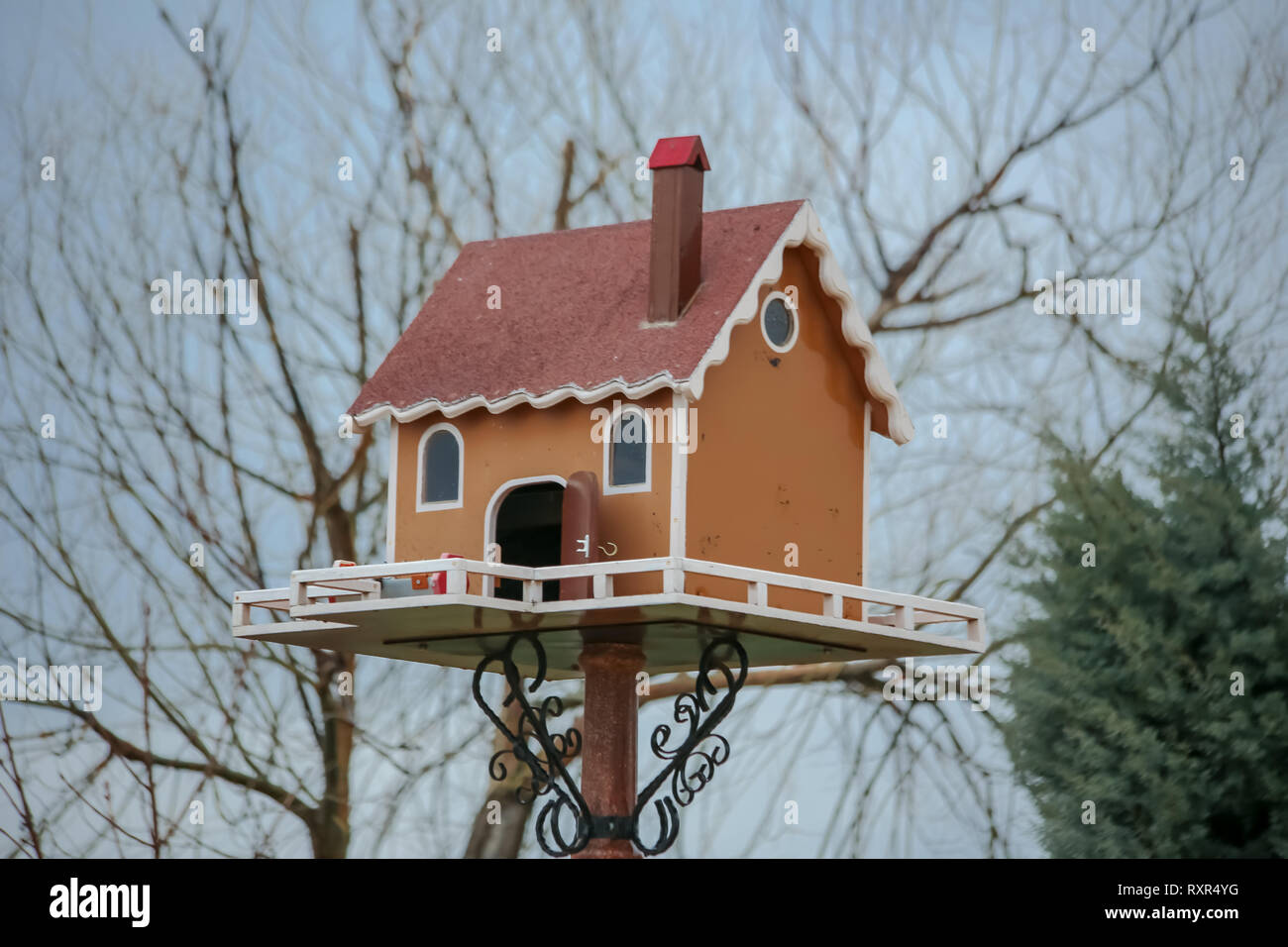 beautiful house made for birds Stock Photo - Alamy