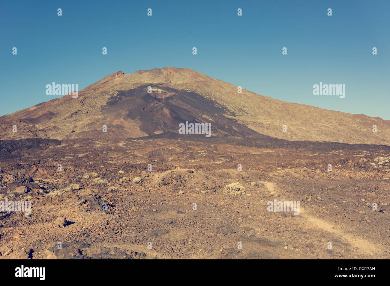 Spectacular landscape with many interesting forms of volcanic activity ...