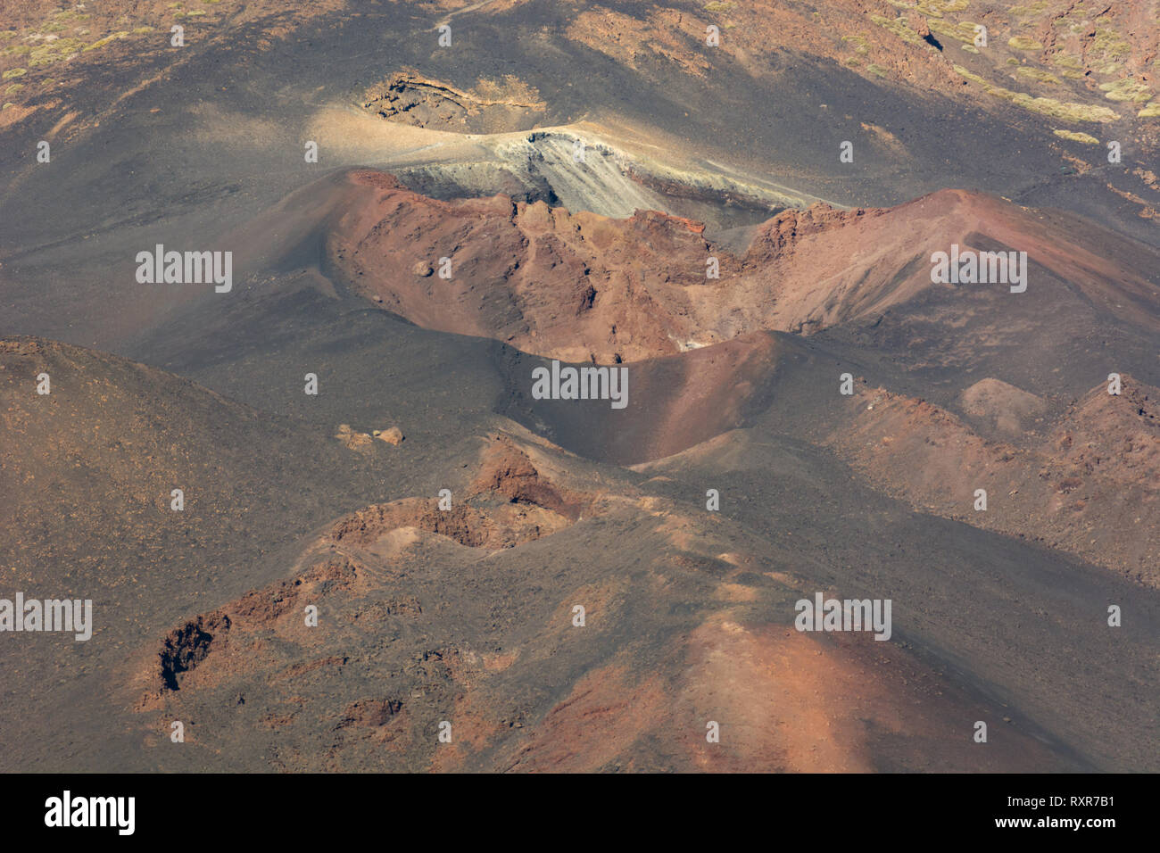 Spectacular landscape with many interesting forms of volcanic activity ...