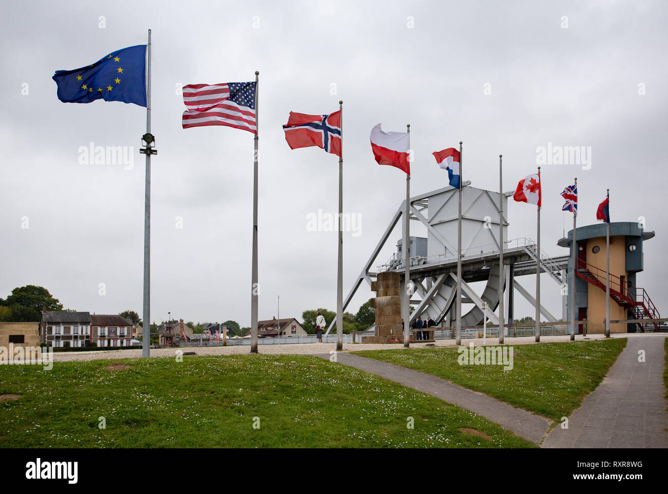 Pegasus Bridge Memorial, Normandy, France Stock Photo - Alamy