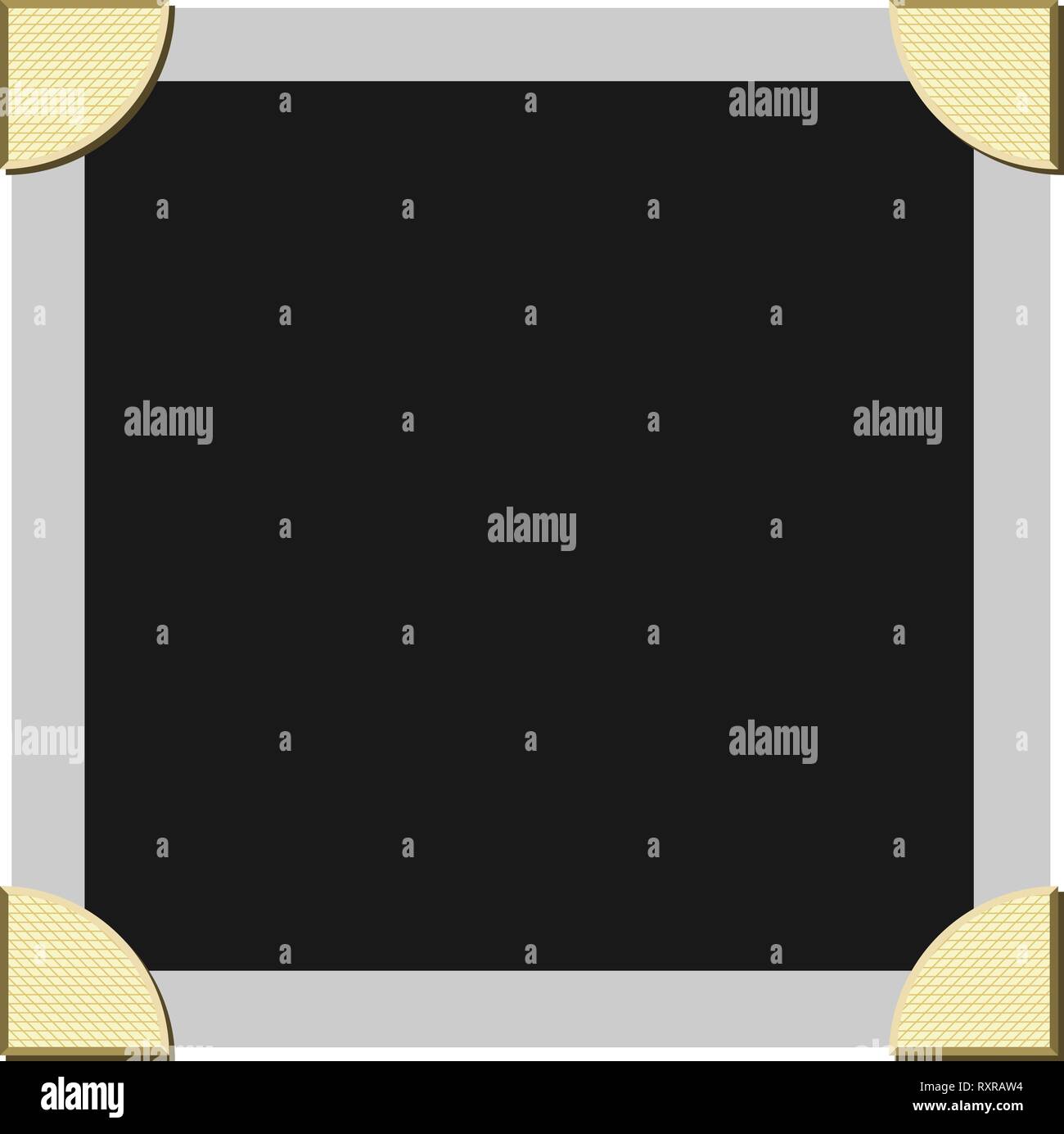 Vintage vector style photos corners to hold photo edges in a photo ...