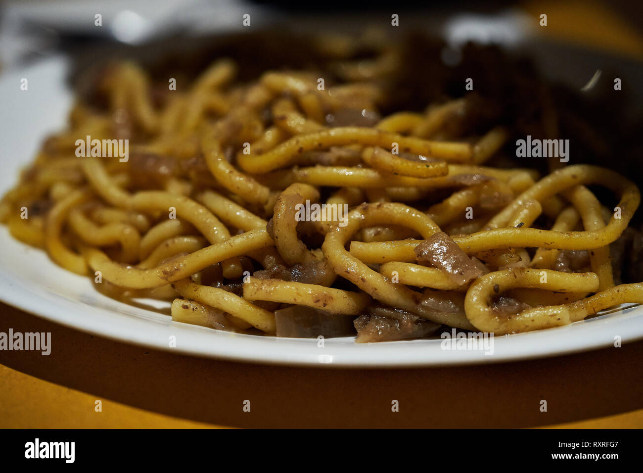 A typical italian pasta: bigoli Stock Photo - Alamy