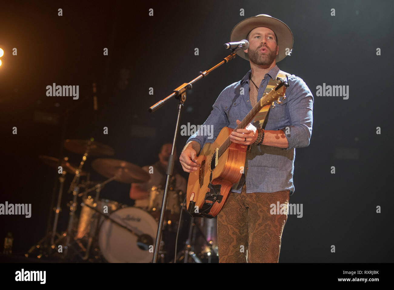 London, UK. 10th Mar 2019. Drake White and the Big Fire performing on ...