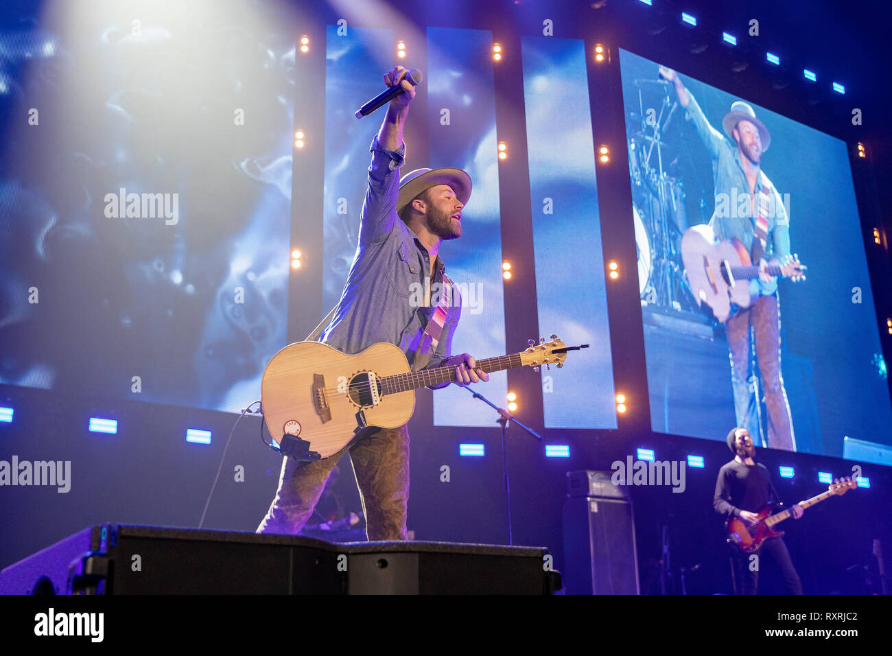 London, UK. 10th Mar 2019. Drake White and the Big Fire performing on ...