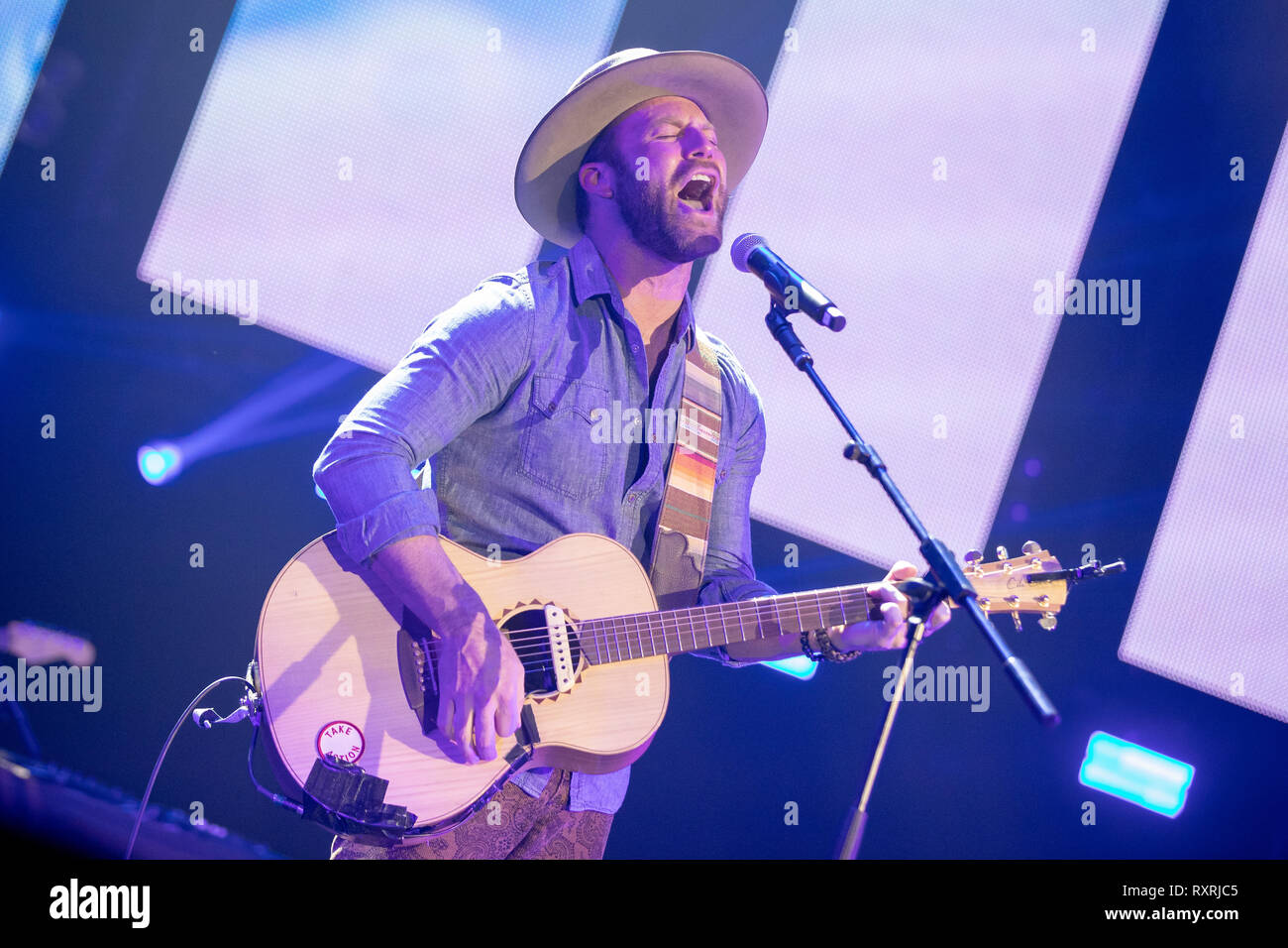 London, UK. 10th Mar 2019. Drake White and the Big Fire performing on ...