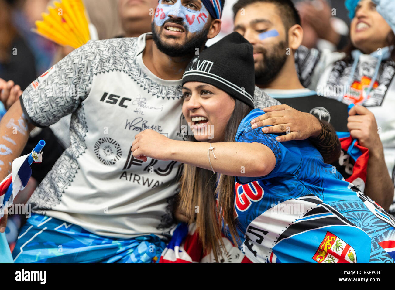 Rugby fans costume hi-res stock photography and images - Alamy