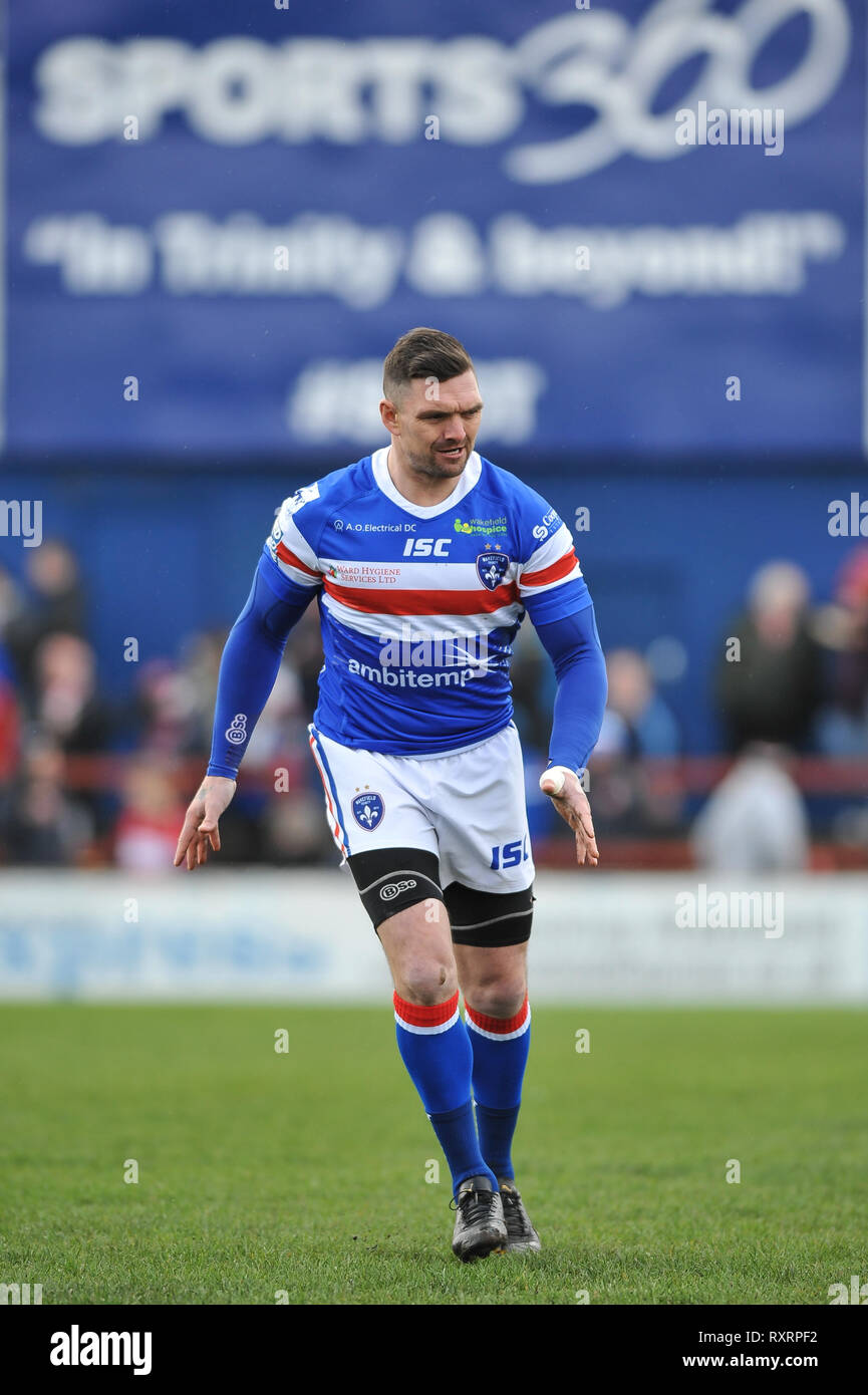 Wakefield, UK. 10 March 2019. Mobile Rocket Stadium, Wakefield, England ...