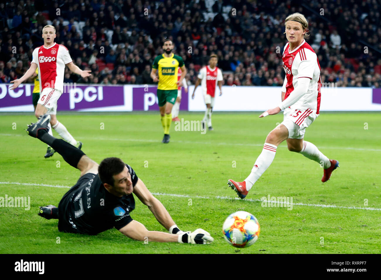AMSTERDAM , 10-03-2019, Johan CruyffArena , Dutch football Eredivisie ...