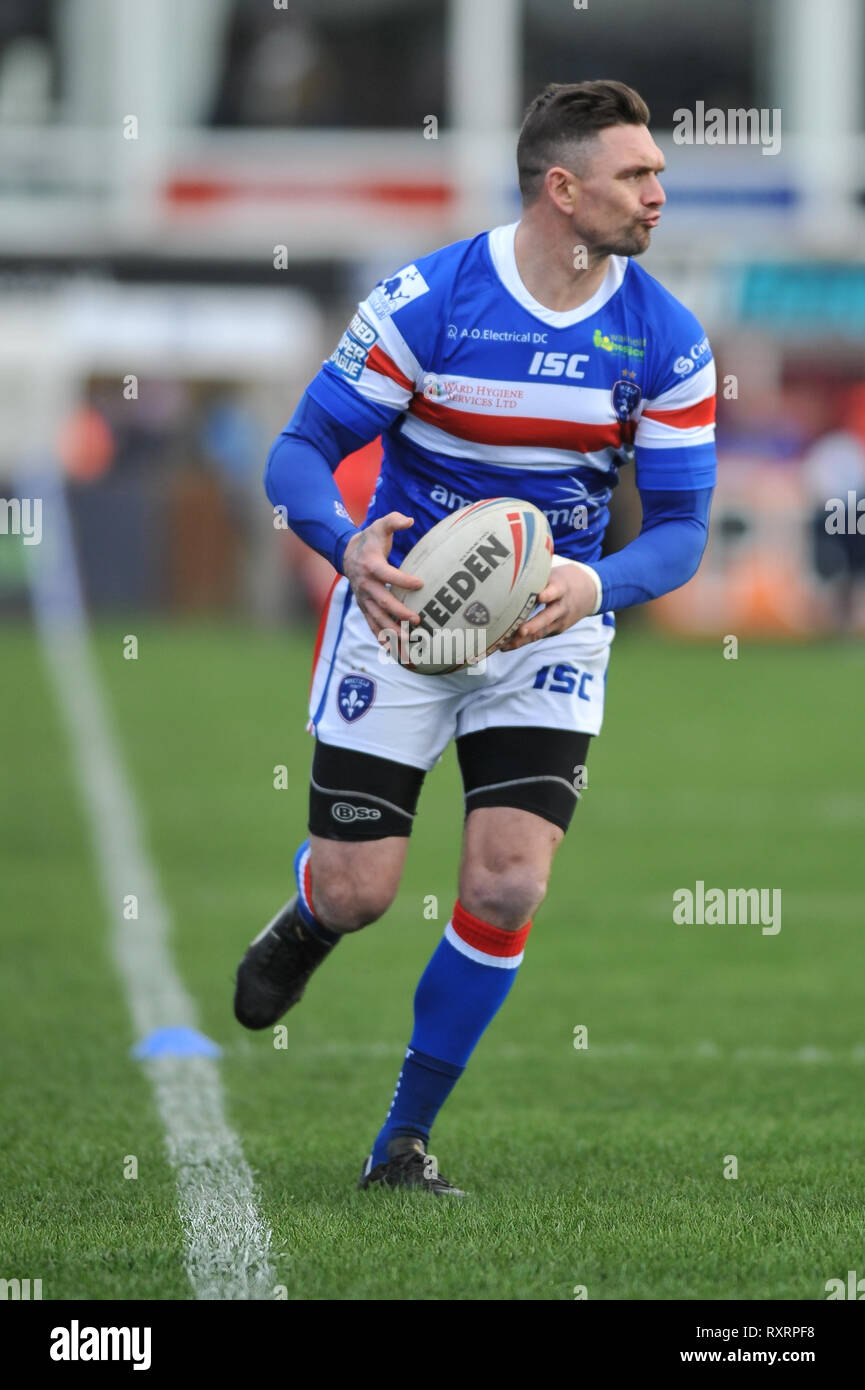 Wakefield, UK. 10 March 2019. Mobile Rocket Stadium, Wakefield, England ...