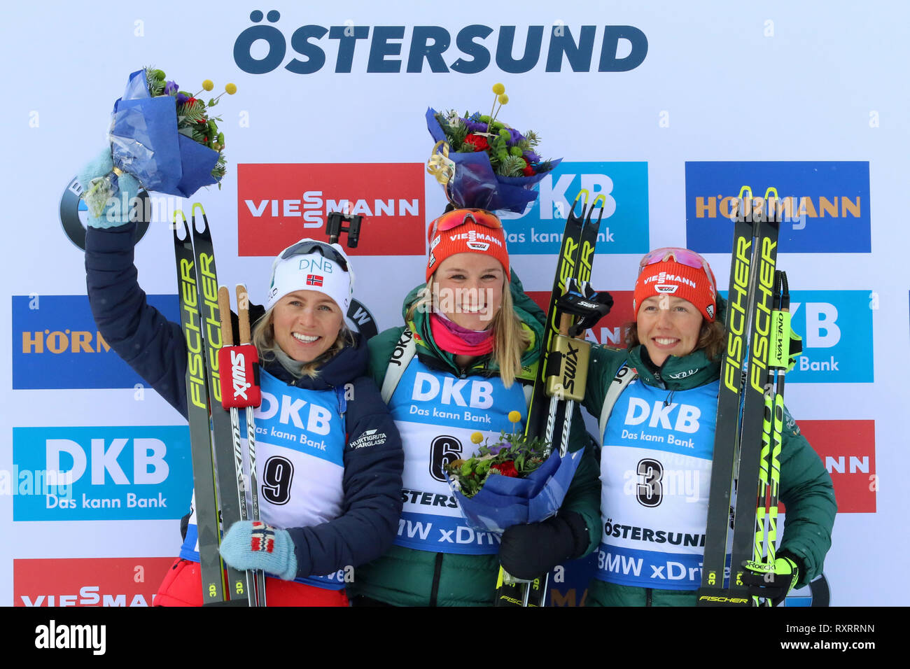 Laura dahlmeier podium hi-res stock photography and images - Alamy
