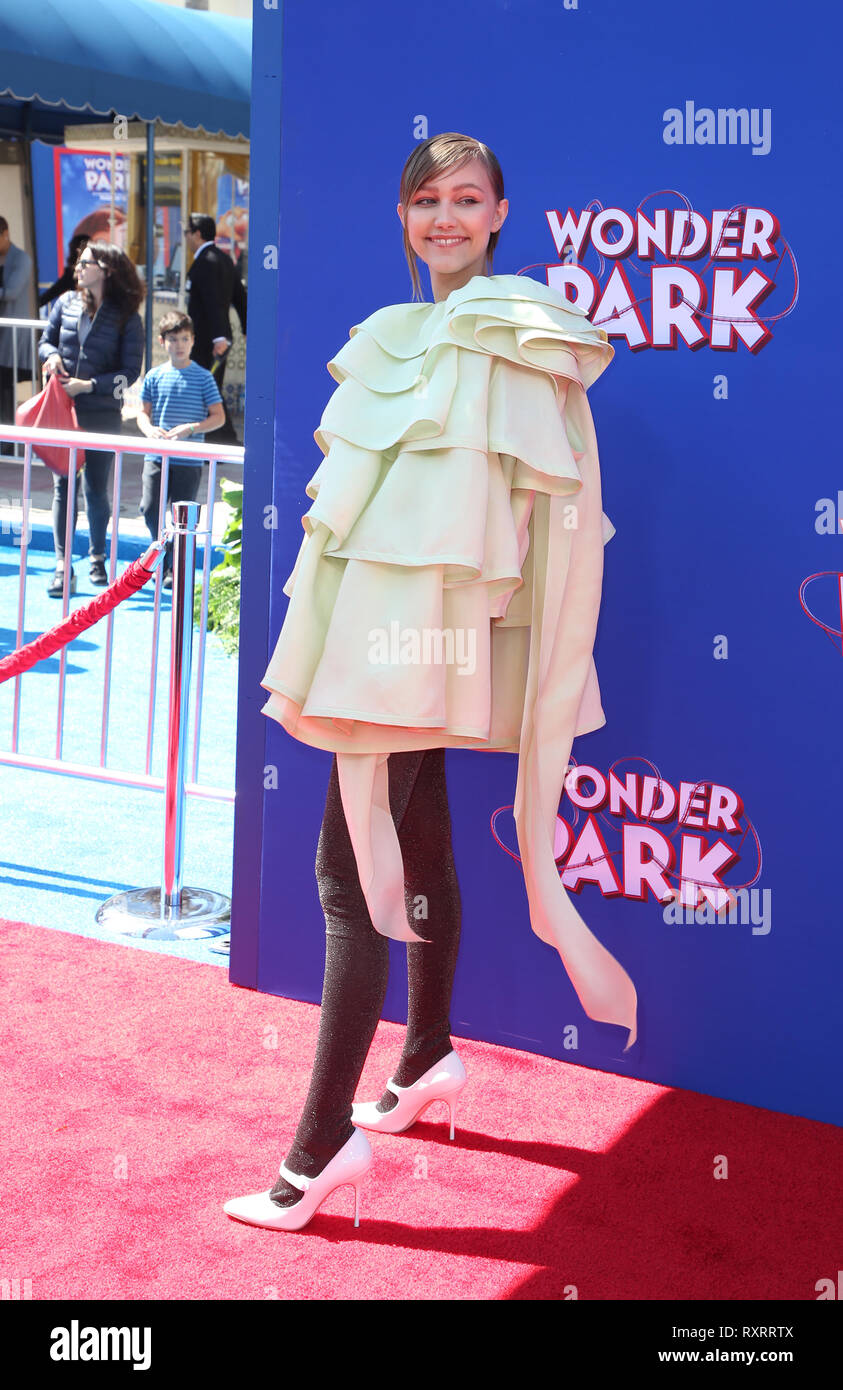 Los Angeles, Ca, USA. 10th Mar, 2019. Grace VanderWaal, at the premiere ...