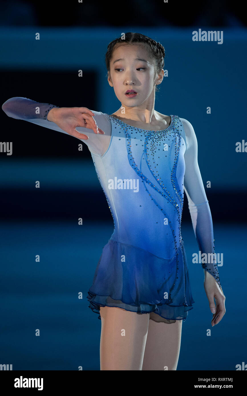 Zagreb, Croatia. 10th March 2019. Ting CUI of United States of America ...