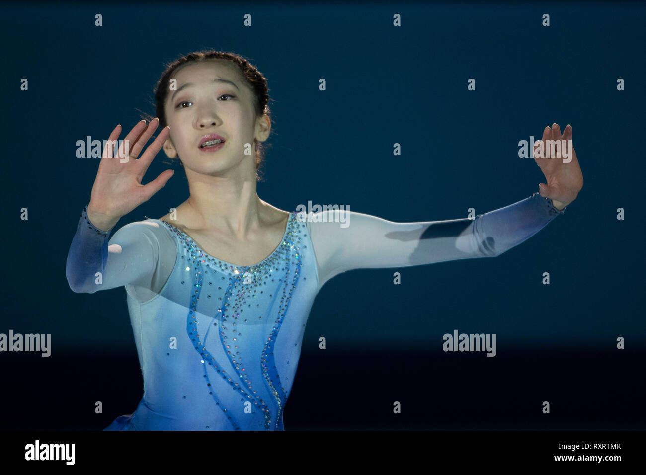 Zagreb, Croatia. 10th March 2019. Ting CUI of United States of America ...