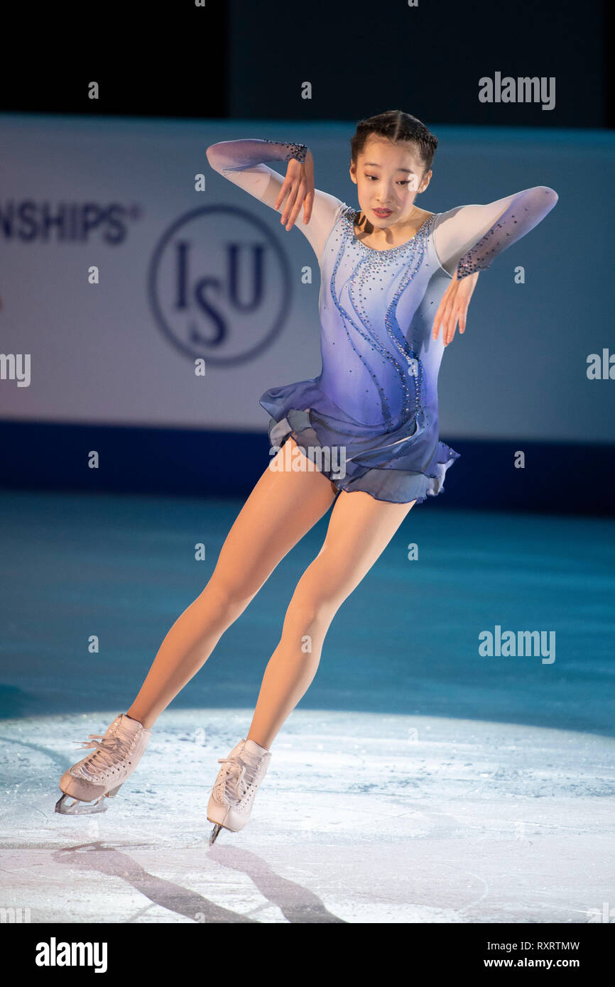 Zagreb, Croatia. 10th March 2019. Ting CUI of United States of America ...