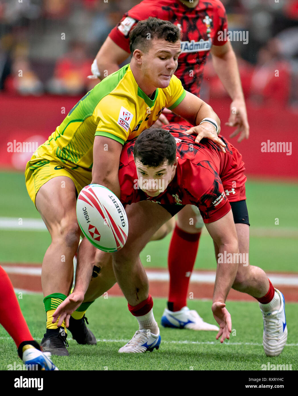 Vancouver, Canada. 10th Mar, 2019. Dylan Pietsch (L) of Australia and ...