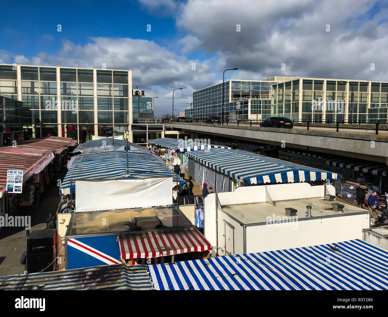 Milton Keynes market Stock Photo - Alamy